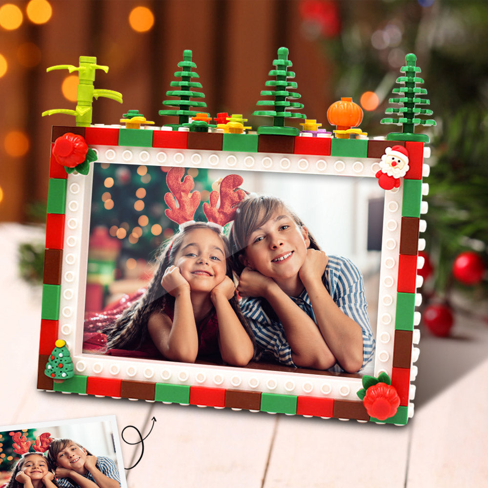 Custom Christmas Building Blocks Photo Frame – VibeVice™