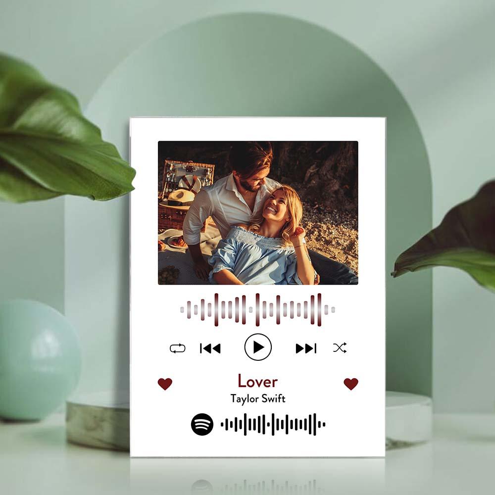 Personalized Spotify Code Plaque Custom Photo Anniversary gift – VibeVice™